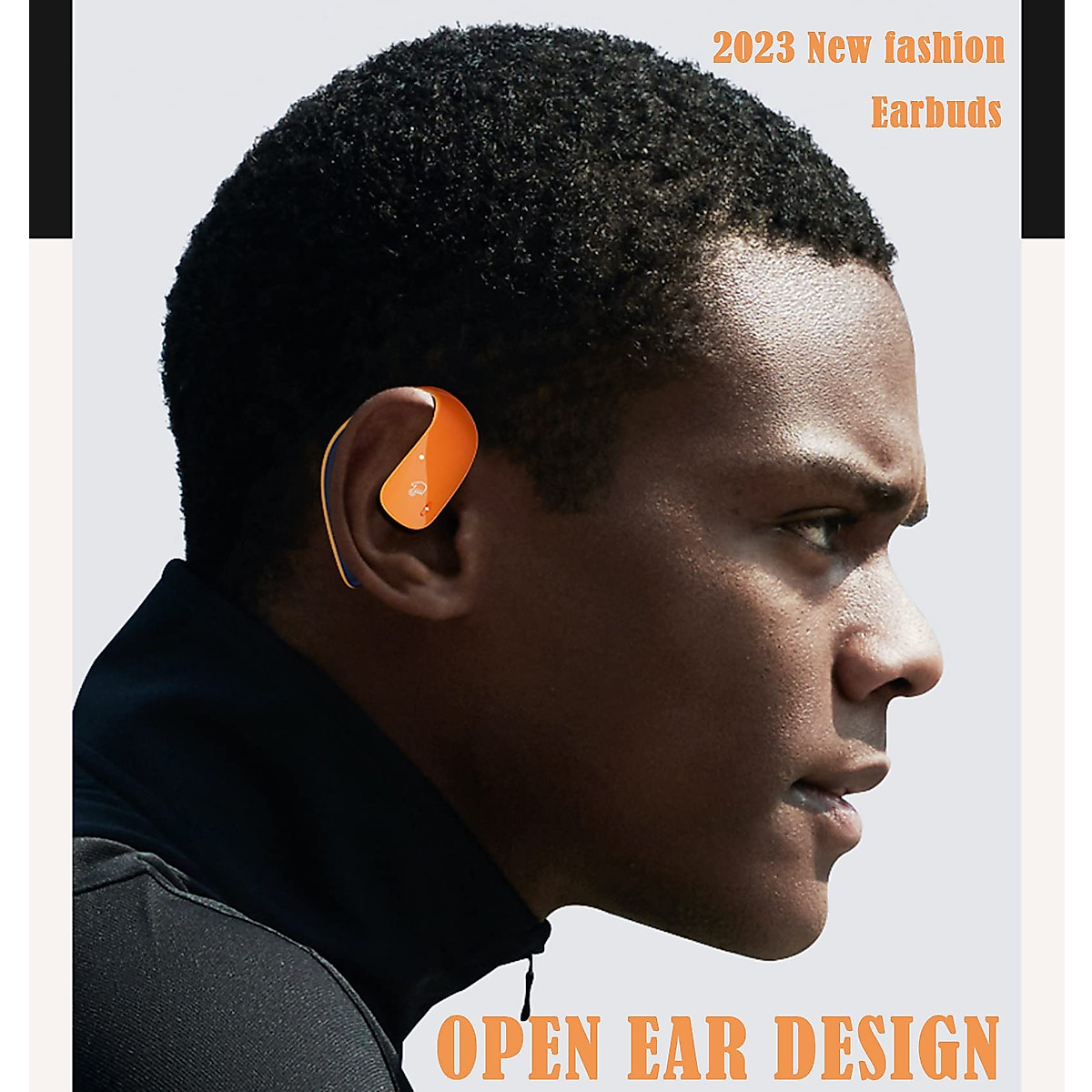 Wireless Over Open Ear Earbuds with Earhooks Wireless Bone Conduction Headphones Head Set Bluetooth Bone Conduction Headset Earbuds Induction Earphones Bone Conducting Open Ear Headphones Outer Ear