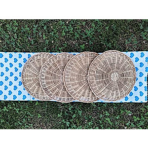 CTRL A TAB Handmade Bamboo Paper Plate Holder For Home Party Daily Dinning Picnic Wall Decorate