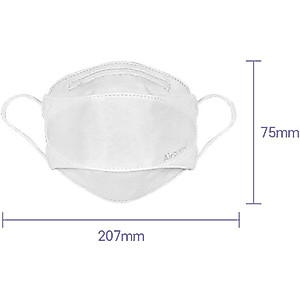[30 Pack] Air-Queen Nano-Mask | White | Nanofiber Filter | Ultra Thin | 3-Layer Face Mask for Adults | Individually Packed (30 Pack, White)
