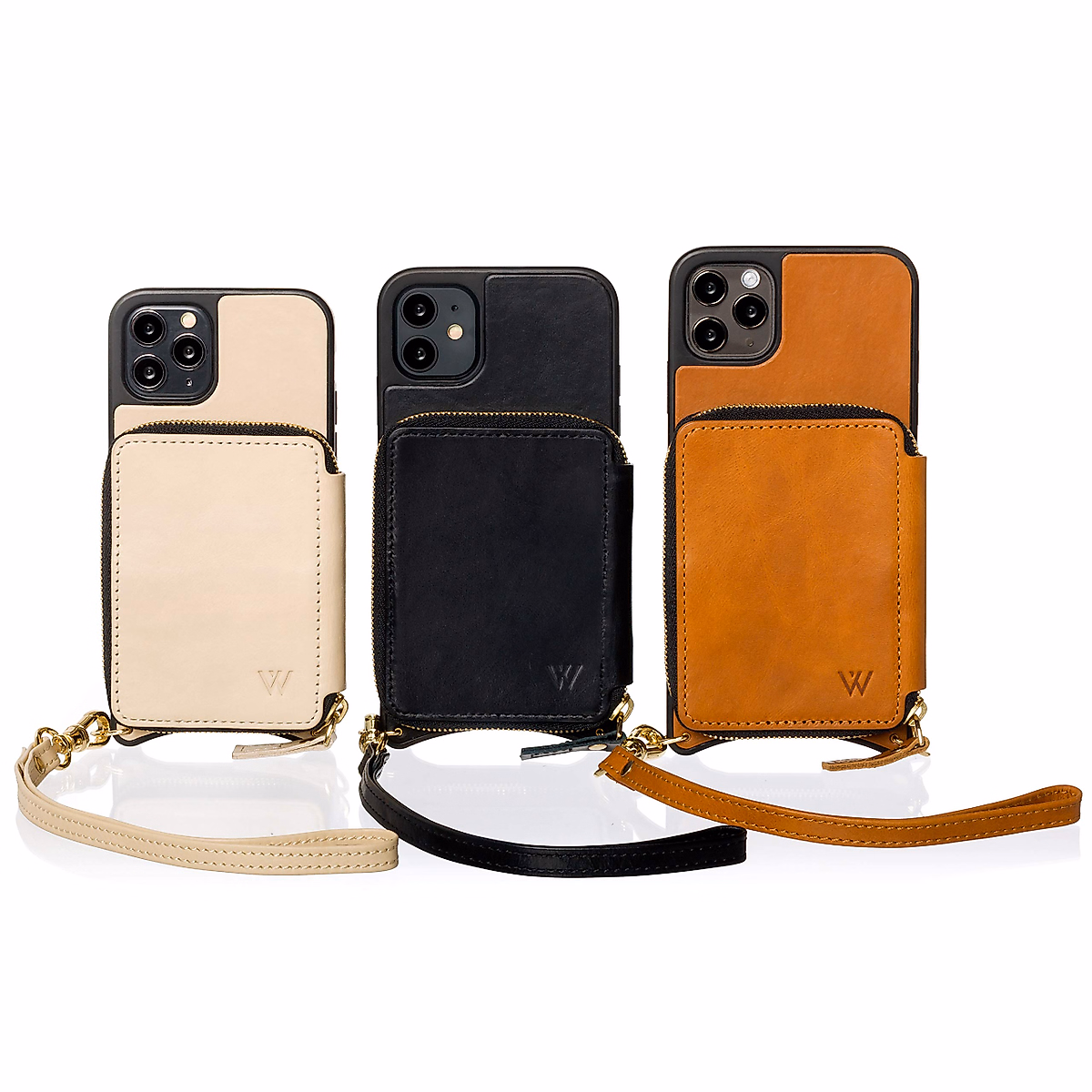 Wilken Crossbody Wallet and Purse Phone Case Compatible with iPhone 11 Pro Max | Includes a Wristlet and Shoulder Strap | Holds Cash and Credit Cards in Leather Zipper Pouch (11 Pro Max, Black)