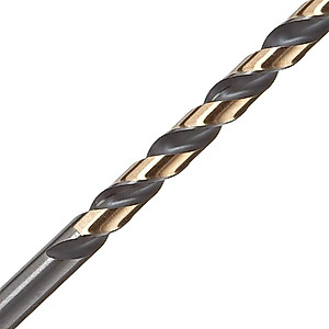 12 PCS, 11/64", Black and Gold Coated Twist Drill Bits