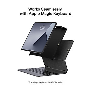 MOFT Snap Case for iPad Pro 12.9 Inch (6th 5th Generation) with Pencil Holder, Magic Keyboard Compatible and Magnetic-Friendly to Connect to Versatile Snap Stands