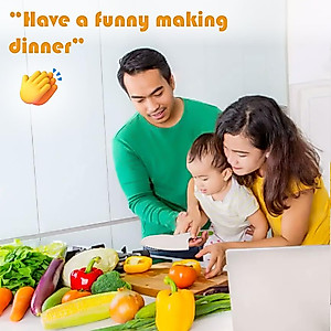 Kids Knife Set 5 Pcs Toddler Safe Knives Plastic Child Friendly Knife with Crinkle Cutter BPA-Free Serrated Edges Kitchen Tools for Real Cooking and Cutting Lettuce Board Sandwich