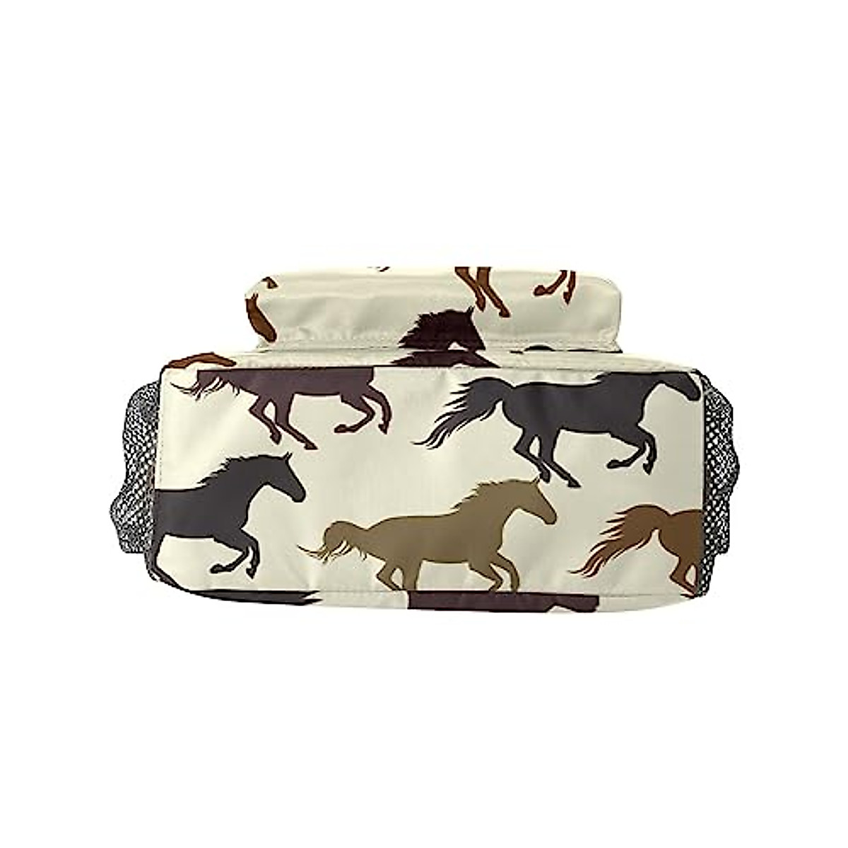 XIUCOO Animal Running Horse Backpack Personalized Name Waterproof Travel Bag for Boys Girls Gift