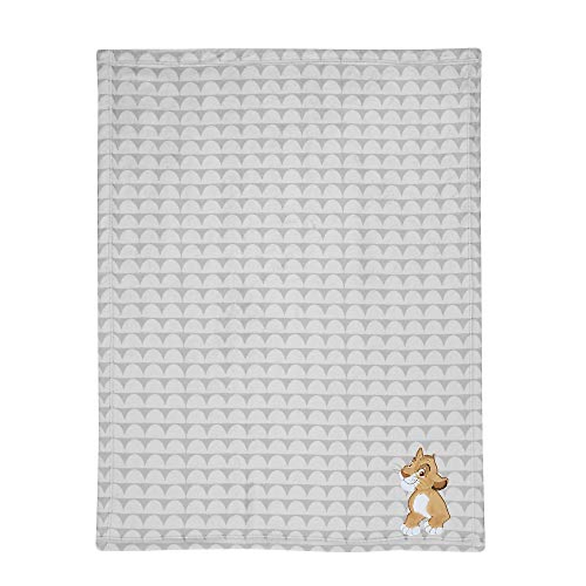 Lambs & Ivy Disney Baby The Lion King Gray Fleece Appliqued Baby Blanket