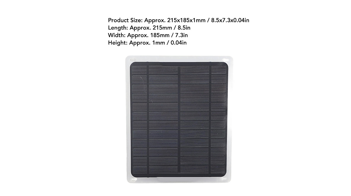 20W 12V Solar Panel - Portable Battery Maintainer for Off-Grid Power