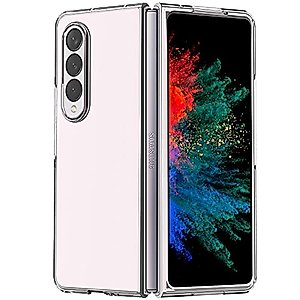 AICase for Samsung Galaxy Z Fold 4 Case Clear, [Anti-Yellow] Ultra-Thin Slim Fit Transparent Hard PC Protective Phone Case for Samsung Fold 4 5G