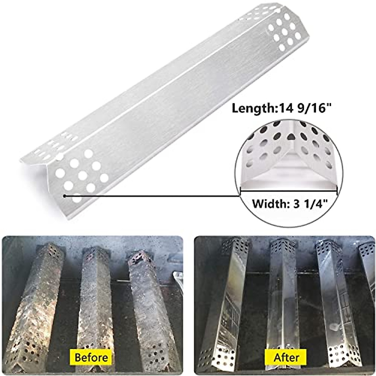 Adviace Replacement Parts for Grillmaster 720-0737 Grill Master 720-0737 7200737, Replacement 720-0737 Main Burner Tubes 720-0737 Heat Plate Shield 720-0737 Igniter