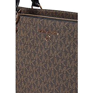 Michael Kors Marilyn Large Satchel Brown/Black One Size