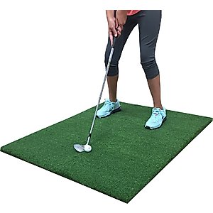 Premium Par 3' Feet X 3' Feet Backyard Golf Practice Hitting Mat - Indoor/Outdoor Residential Golf Stance Mat