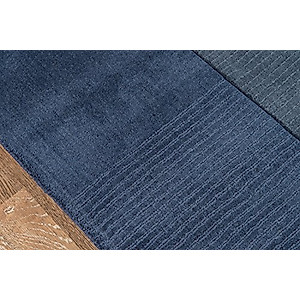 Momeni Rugs Metro Collection, 100% Wool Hand Loomed Contemporary Area Rug, 2'3" x 3'9", Light Blue