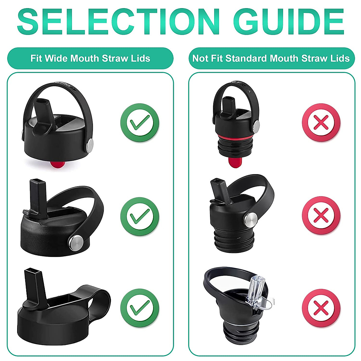 6PCS Replacement Straws Compatible with Hydro Flask, 24.7cm/9.7inch Clear Reusable Straws for Hydro Flask Wide Mouth Straw Lid 40 oz Water Bottle with A Cleaning Brush, BPA Free