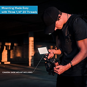 Lume Cube Panel Pro 2.0 RGB Camera Light | for Photography & Videography, fits Sony, Nikon, Canon, Panasonic, Fuji, and More | Bluetooth App, Adjustable Color, Camera Mount & Diffuser Included