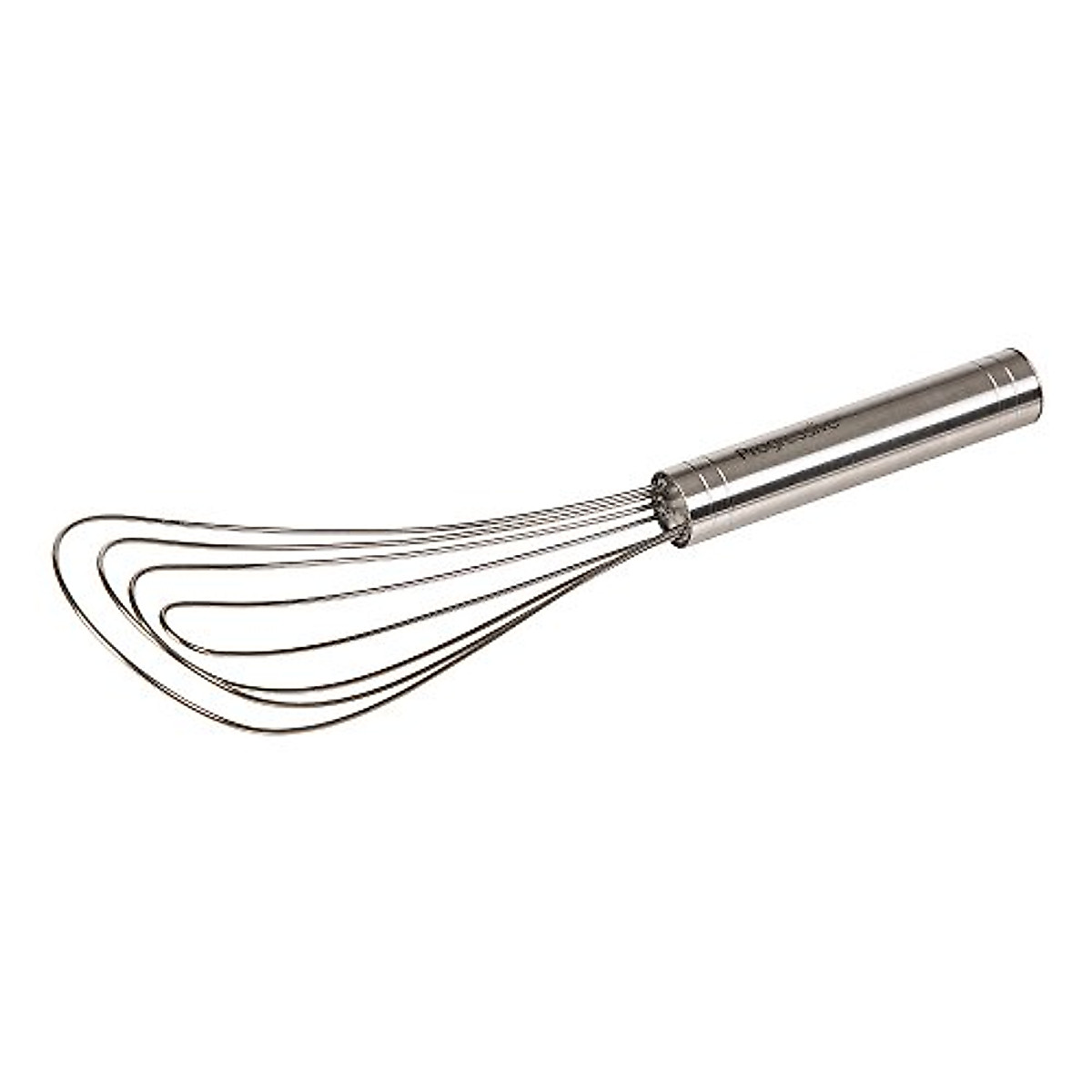 Prepworks by Progressive 10" Flat Whisk, Handheld Steel Wire Whisk Perfect for Whisking, Flat Roux Whisk, Gravy Stirring, BPA Free, Dishwasher Safe