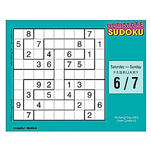 2021 Ultimate Sudoku Boxed Daily Calendar