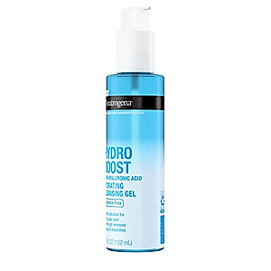 Neutrogena Hydro Boost Fragrance-Free Hydrating Facial Cleansing Gel with Hyaluronic Acid, Daily Foaming Face Wash Gel & Makeup Remover, Lightweight, Oil-Free & Non-Comedogenic, 5.5 fl. oz