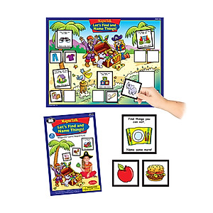 Super Duper Publications | Magnetic Let's Find and Name Things Board Game | Educational Learning Resource for Children