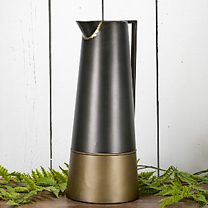 Foreside Home and Garden Multicolored Metal Pitcher Vase