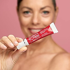 Dermelect Smooth Upper Lip Anti Aging Cream - with Hyaluronic Acid, Collagen, Retinol, Brightening & Smoothing Cream for Lip Lines, Smile Lines, Discoloration, Lipstick Bleeding and Feathering, 0.5 oz