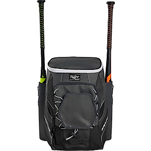Rawlings | IMPULSE Backpack Equipment Bag | Baseball/Softball | Black