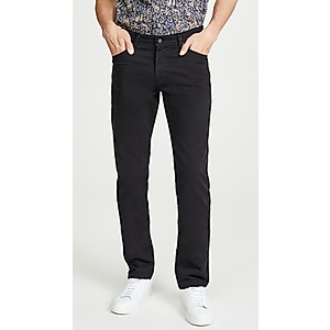 AG Adriano Goldschmied Men's Graduate 5 Pocket Twill Pants, Super Black, 34