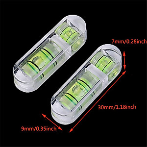 Mini Bubble Spirit Levels 30x9mm Spirit Level Bubble Measuring Instruments Layout Tools