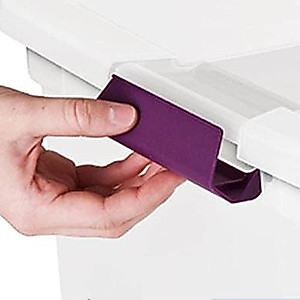 Sterilite 27 Quart Plastic Clear Storage Container Tote, 6 Pack, and 6 Quart Plastic Clear Storage Container Tote, 12 Pack for Home Organization