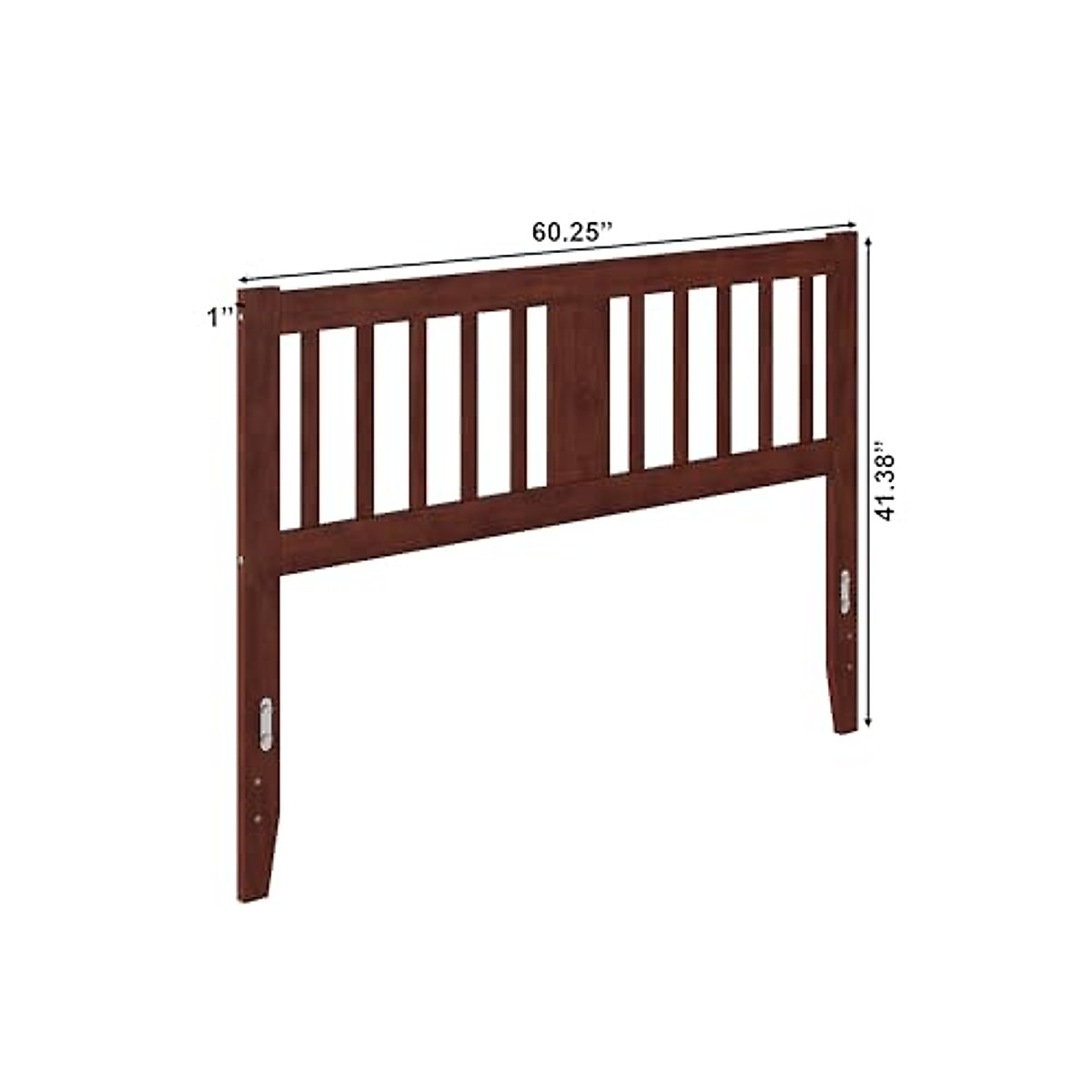 AFI Tahoe Queen Headboard with USB Turbo Charger in Walnut