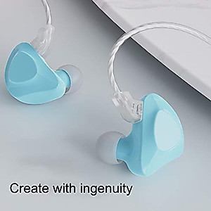 Gaweb Earphones, T03 3.5mm Wired Earbud Around Ear Noise Reduction Multifunctional HiFi Bass Headset for Office - Black