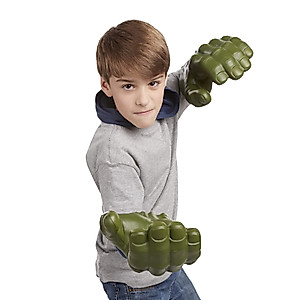 Marvel Avengers Hulk Roleplay Toy, Includes 2 Gamma Grip Fists, Design Inspired by Marvel Comics, for Kids Ages 4 and Up (Amazon Exclusive)