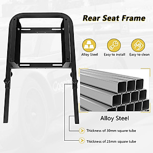 Marada Racing Simulator Seat Mounting Frame with Bolts Suitable for Dardoo, Supllueer, Anman Sim Gaming Stand DIY Adjustable & Portable Real Driving & Flying Simulation Split Rear Seat Cockpit