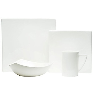 Red Vanilla Extreme Rectangular Platter, 15.25" x 10.5", White