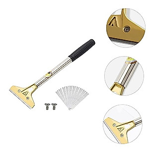 SEWOART Cleaning Blade Paint Squeegee Sticker Remover Marble Scraper Sticker Scraper Tools Grout Cleaning Tool Cleaning Scraper Spackle for Drywall Putty Shovel Grout Tool Aluminum Alloy