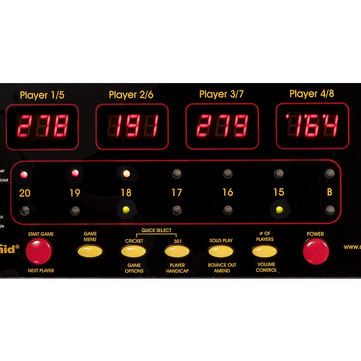 Arachnid Cricket Pro 650 Standing Electronic Dartboard Black