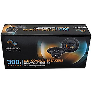 Harmony Audio HA-65 Car Stereo Rhythm Series 6.5" Replacement 300W Speakers & Grills