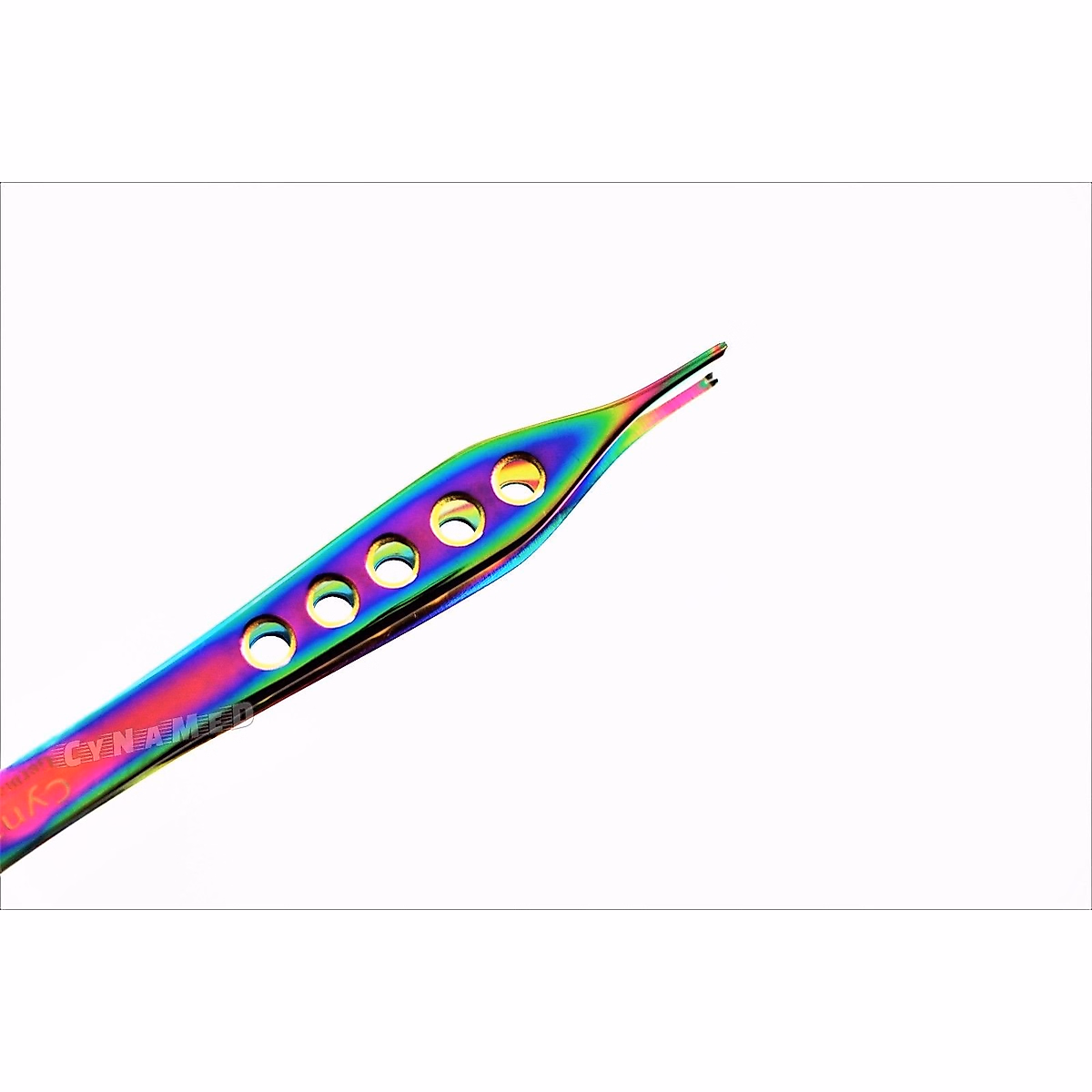 1X2 RAT TOOTHED ADSON TISSUE FORCEPS 4.75 inches 2PCS TITANIUM RAINBOW PREMIUM DISSECTING GERMAN GRADE CYNAMED