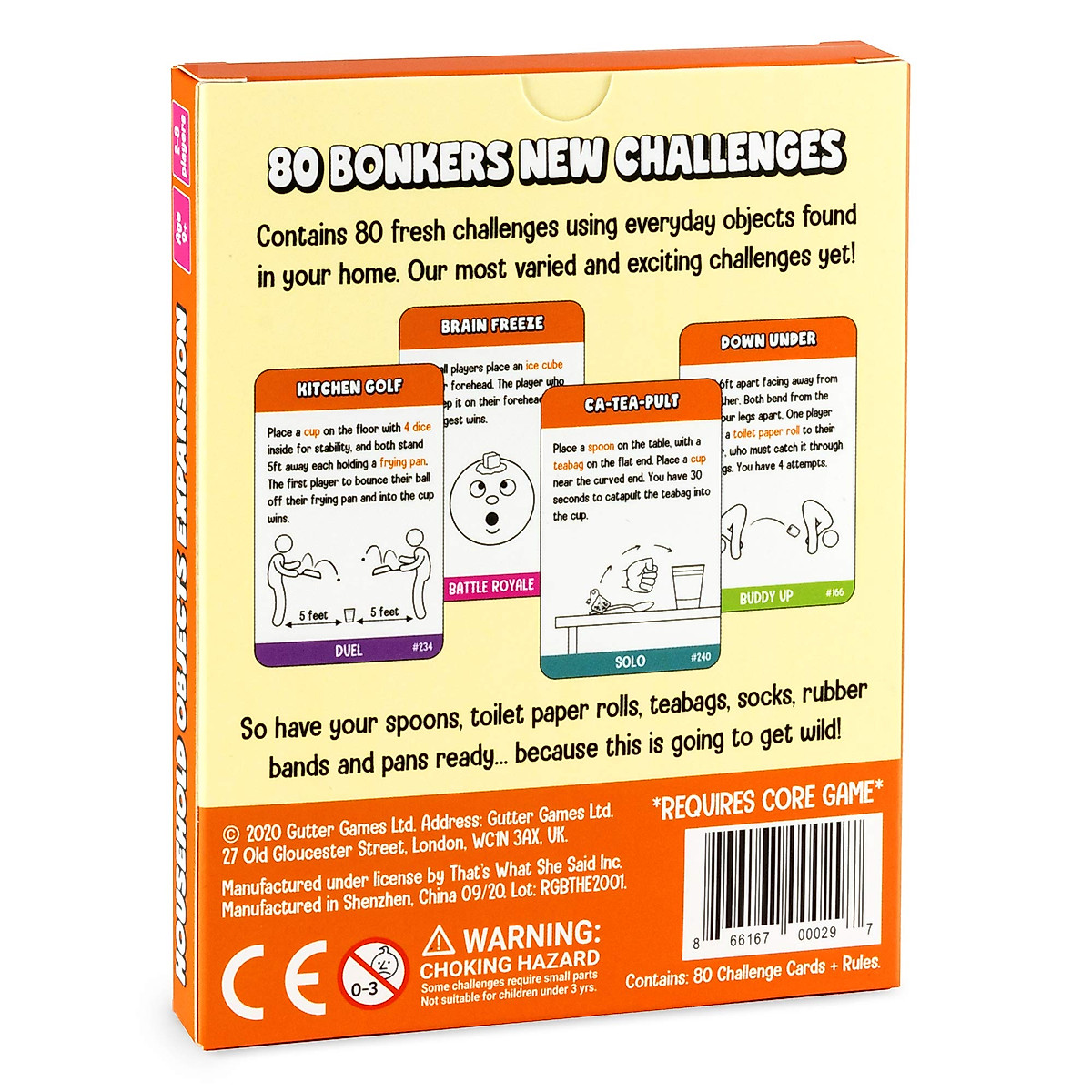 Gutter Games Beat That! Game Household Objects Expansion [Family Party Game for Kids & Adults]