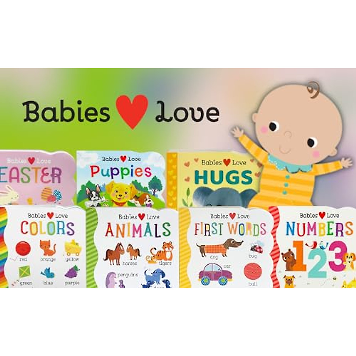 4 Pack Babies Love Learning Lift-a-Flap Boxed Set: First Words, Animals, Colors, and Things That Go (Chunky Lift a Flap)