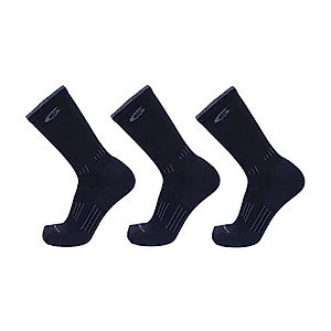 point6 37.5 Hiking Essential Light Crew 3-Pack (as1, alpha, l, regular, regular, Grey)