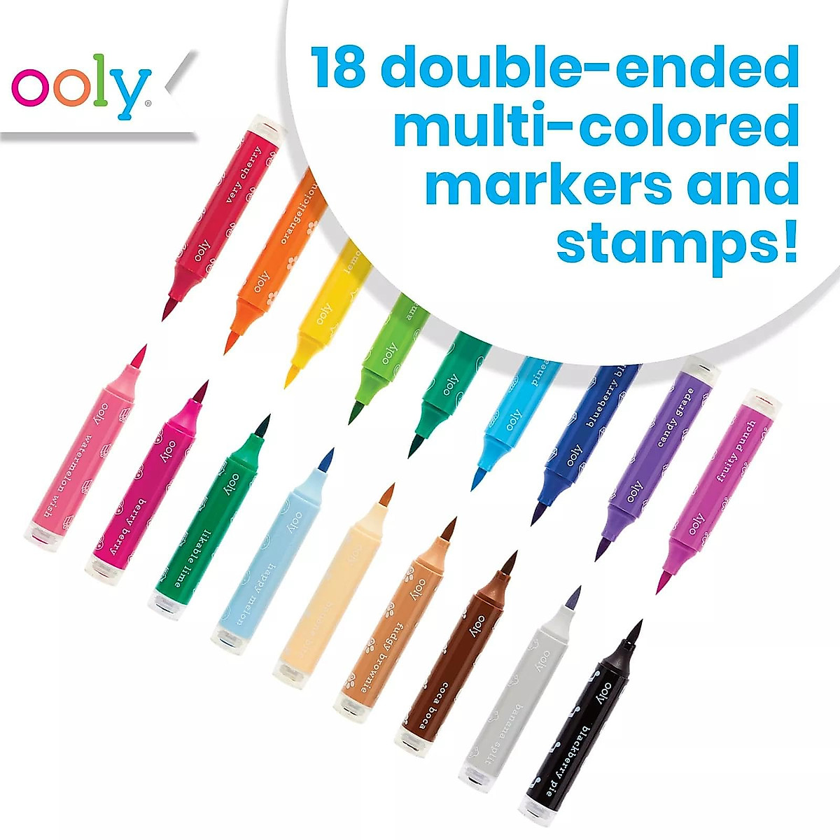 Ooly, Princesses and Fairies, Stampables Coloring Pack, Frameable Size