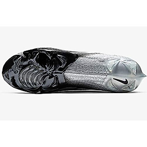 Nike Vapor Edge Elite 360 Flyknit Mens Football Cleat Ao8276-100 Size 7 Silver/Black
