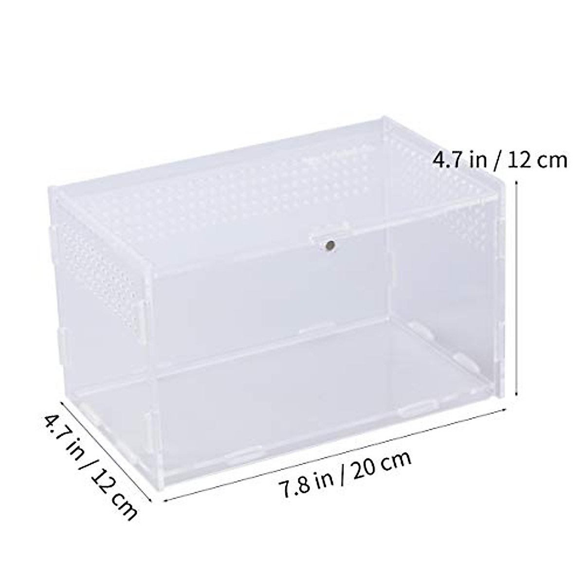 POPETPOP Reptile Tank 1Pc Reptile Box Portative Utility Reptile Box Feeding Case for Tortoise Spider Scorpion Snake Snail Terrarium