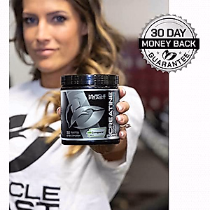 Muscle Feast Creapure Creatine Monohydrate Powder, Vegan Keto Friendly Gluten-Free Easy to Mix, Mass Gainer, Muscle Recovery Supplement and Best Creatine for Muscle Growth, Unflavored, 300g