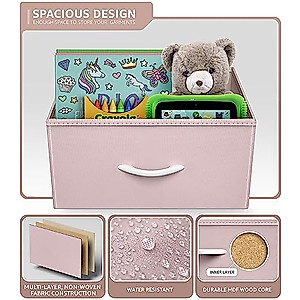Sorbus Kids Dresser with 8 Drawers - Storage Unit Organizer Chest for Clothes - Bedroom, Kids Room, Nursery, & Closet (Pink, 31.5 x 12 x 32-8 Drawer)