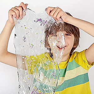 XILYPELY Slime Kit for Girls, Butter Slime 2 Pack Clear Fluffy Transparent Amazing Crystal Putty Supplies, Glossy Crunchy Slimes Party Favors for Kids 8-12, Toys for Girls Boys