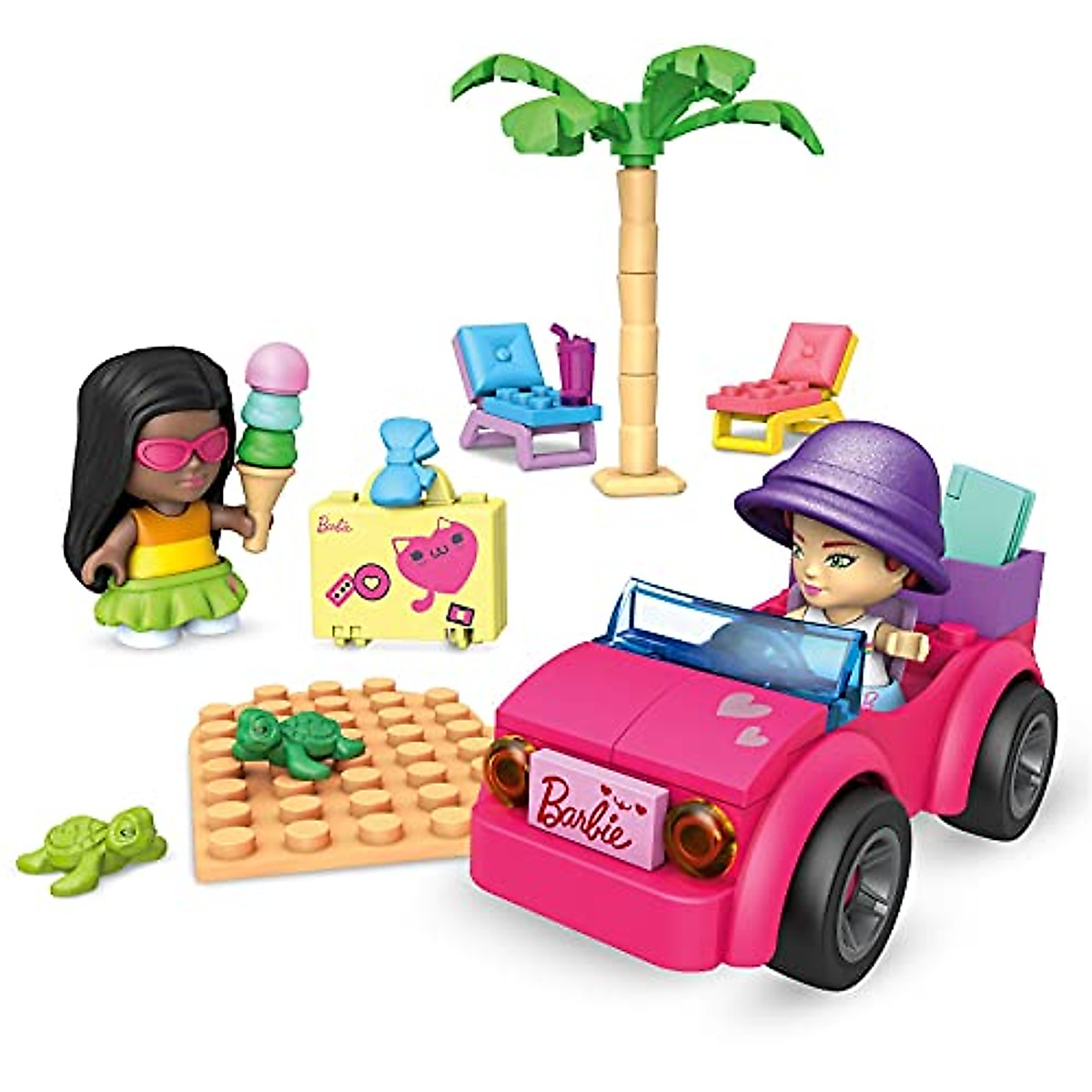 Mega Construx Barbie Convertible Beach Adventure, Building Toys for Kids