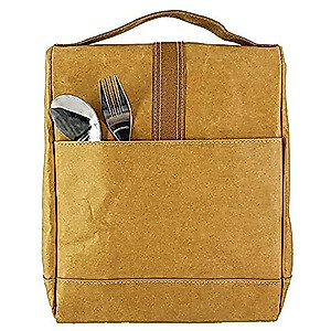 Roll Down Lunch Tote Bag (Brown)