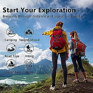 Walkie Talkies for Adults Long Range 3 Pack,Rechargeable 22 Channels Two Way Radios FRS Walkie Talkie Built-in 1200mAh Li-ion Batteries,VOX,USB-C Charging,Crystal Voice for Camping Hiking Cruise Ships