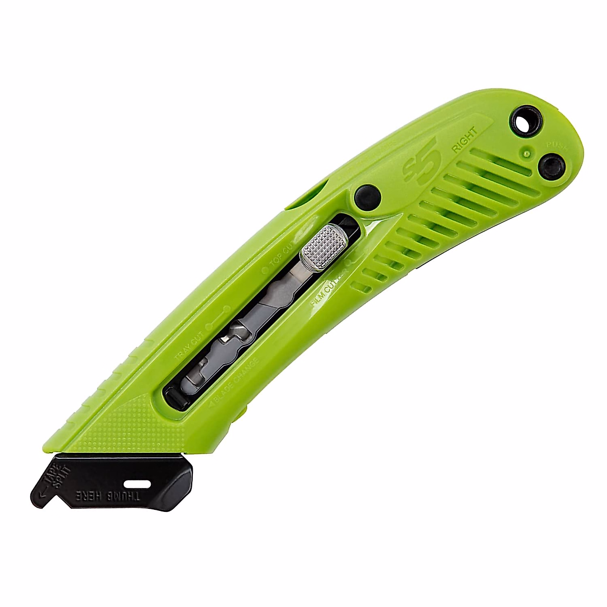 Pacific Handy Cutter S5R Safety Cutter + Leather Holster Utility Knife Bundle