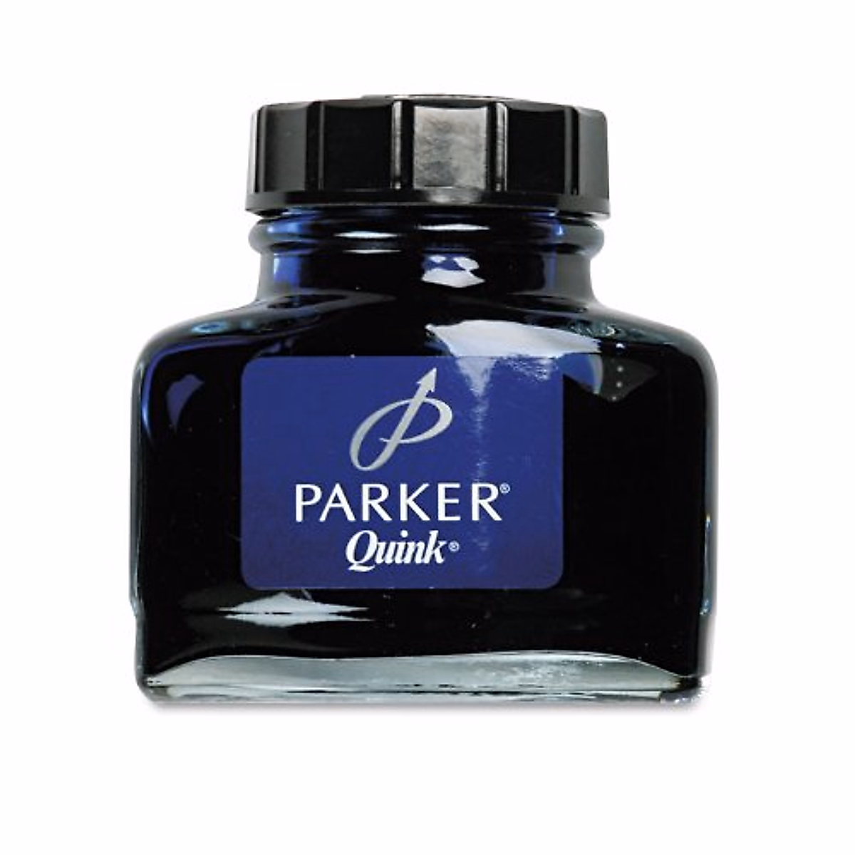 Parker Quink 2-oz Ink Bottle for Fountain Pens, Blue-Black Ink, 1 Bottle (3007100)